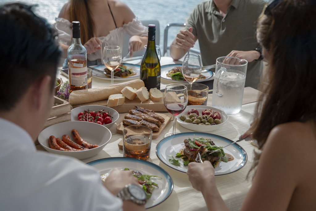 Private Sunset Dinner Cruise, Yacht Boat Dining In Singapore